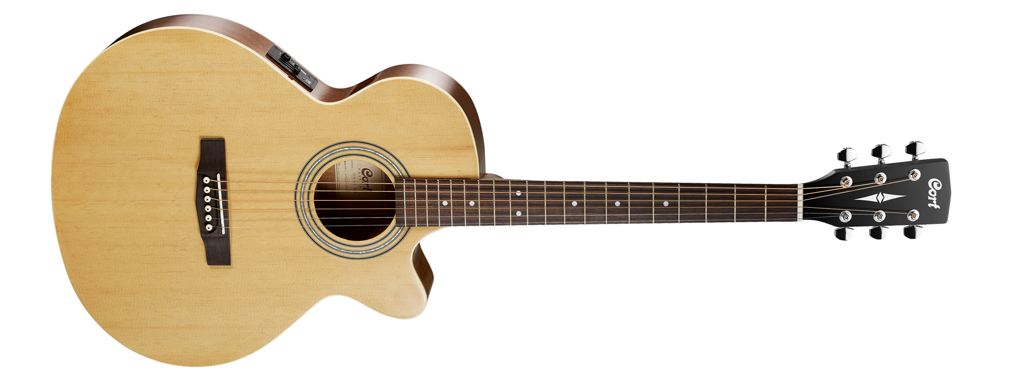 Cort Acoustic Sfx-Me Op Cutaway Acoustic Guitar Open Pore Finish ...